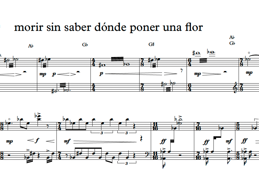 morir sin saber dónde poner una flor